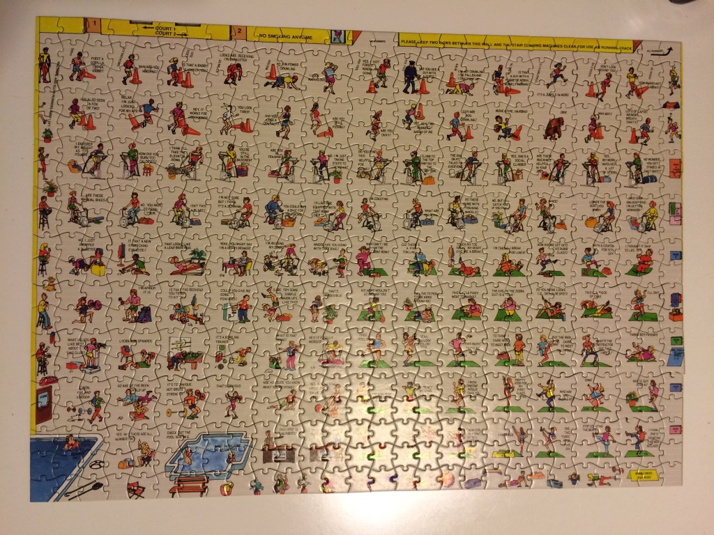 The Talking Jigsaw Puzzle: The Fitness Center – My Jigsaw Journal