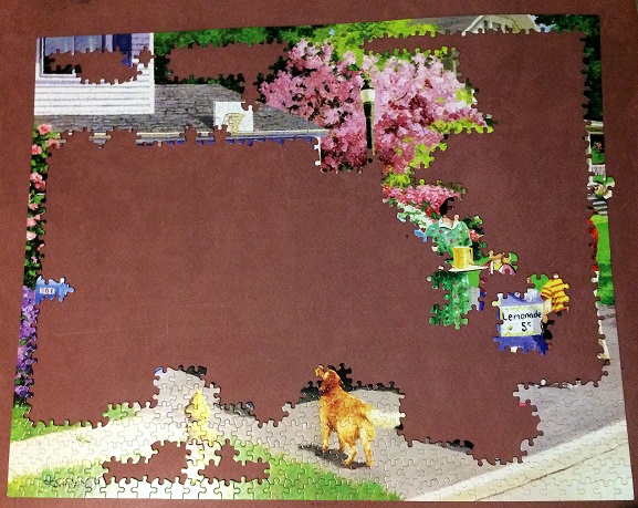 Today’s Work in Progress – My Jigsaw Journal