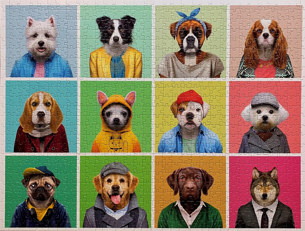Canine Collage – My Jigsaw Journal