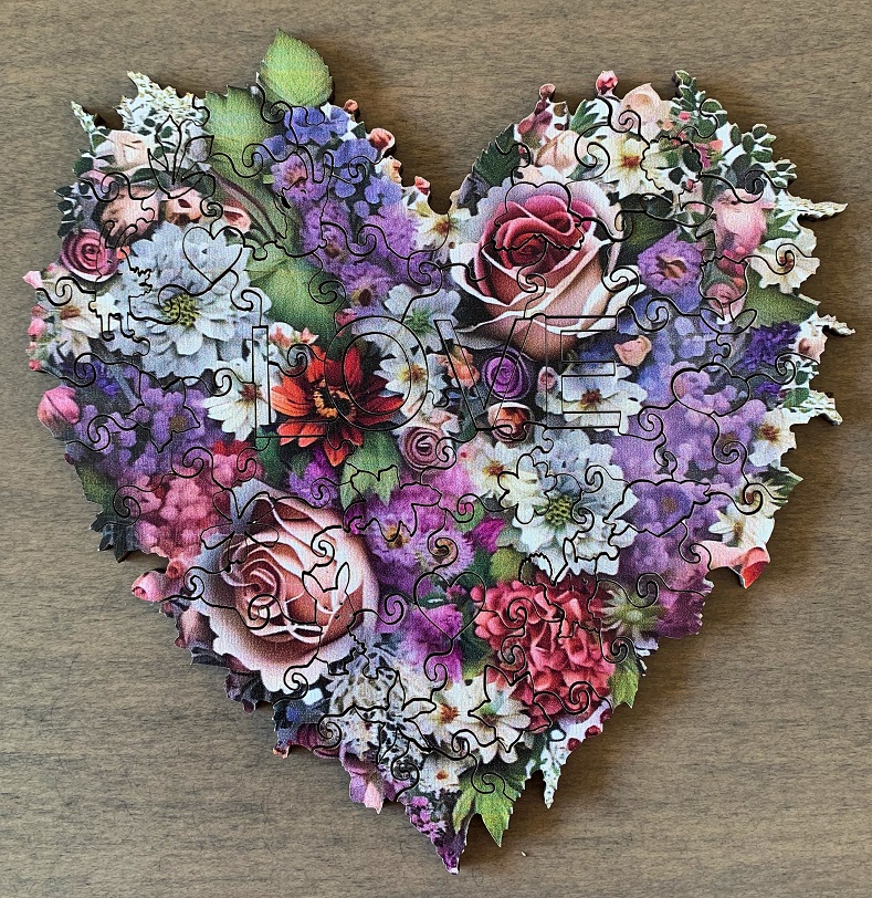 Blooming Heart – My Jigsaw Journal