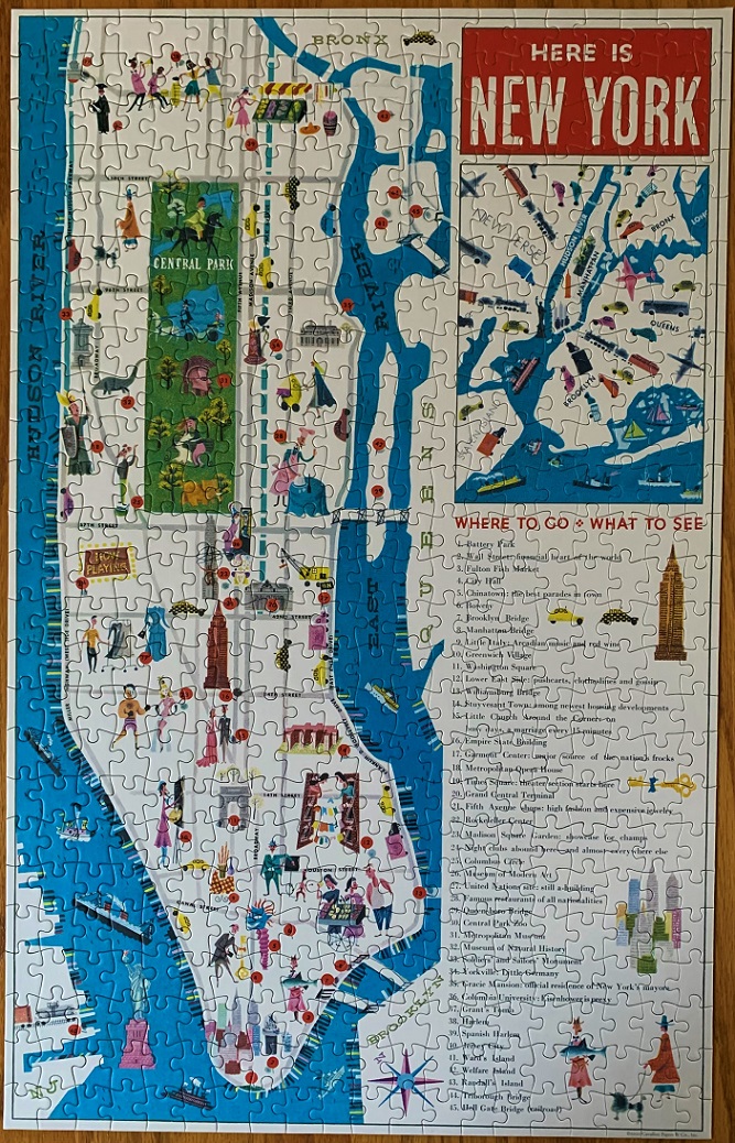 New York Map – My Jigsaw Journal